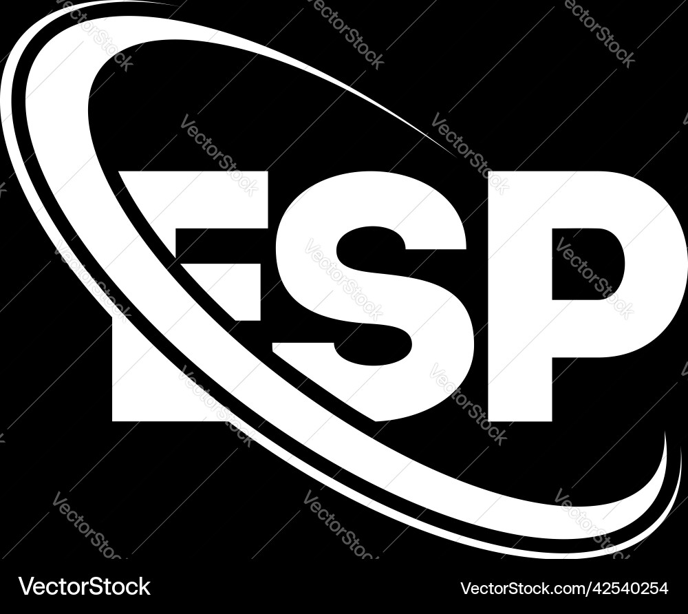 Esp logo letter design Royalty Free Vector Image