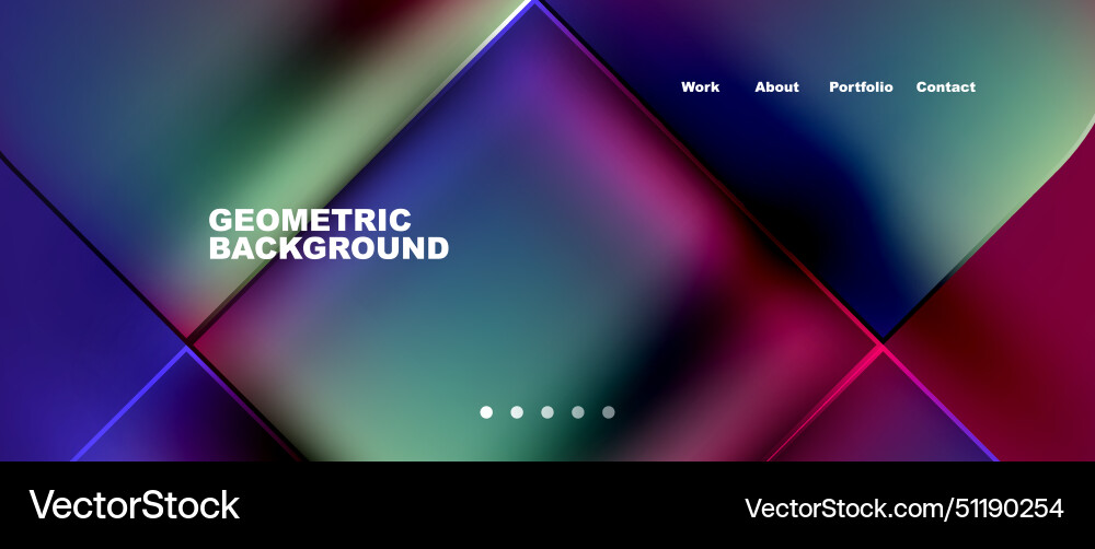Geometric background with azure violet Royalty Free Vector