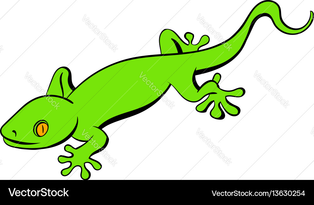 Green Gecko Cartoon