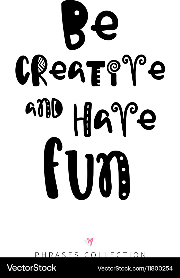 Hand drawn lettering poster Royalty Free Vector Image