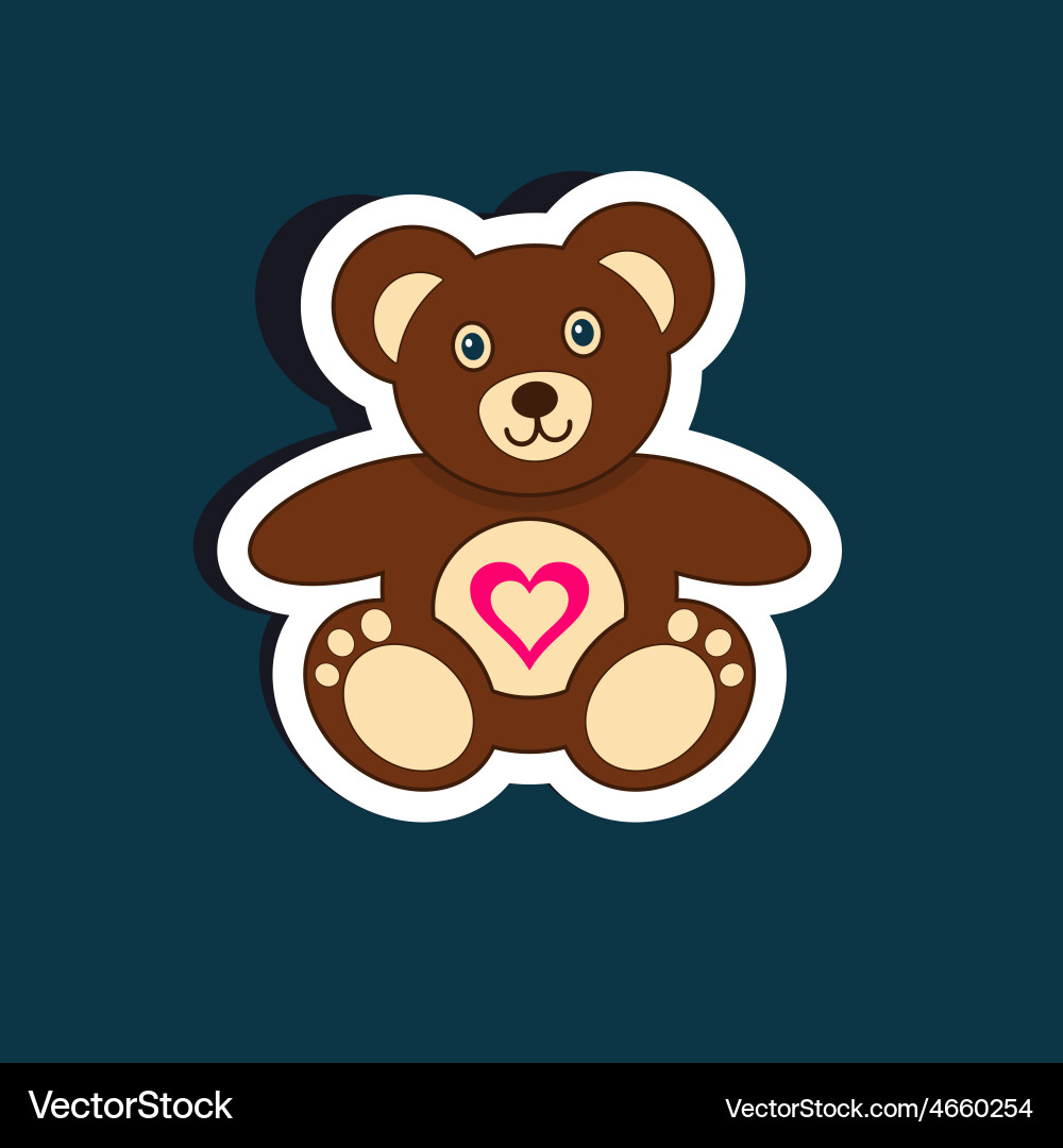 Teddy bear Royalty Free Vector Image - VectorStock