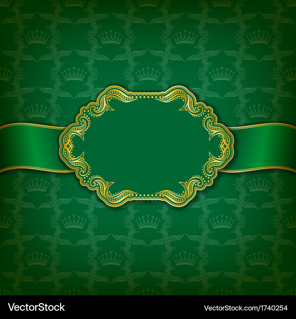 Template frame design for greeting card Royalty Free Vector