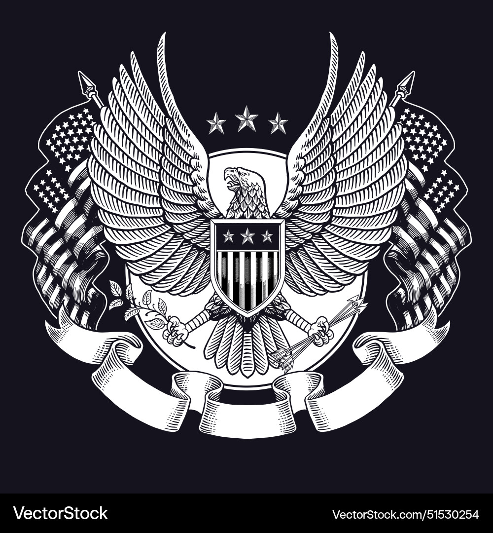 American Eagle Wing Spread Eagle Spread Wings Etsy UK