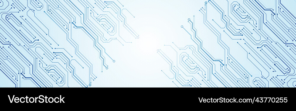 Abstract technology circuit board communication Vector Image