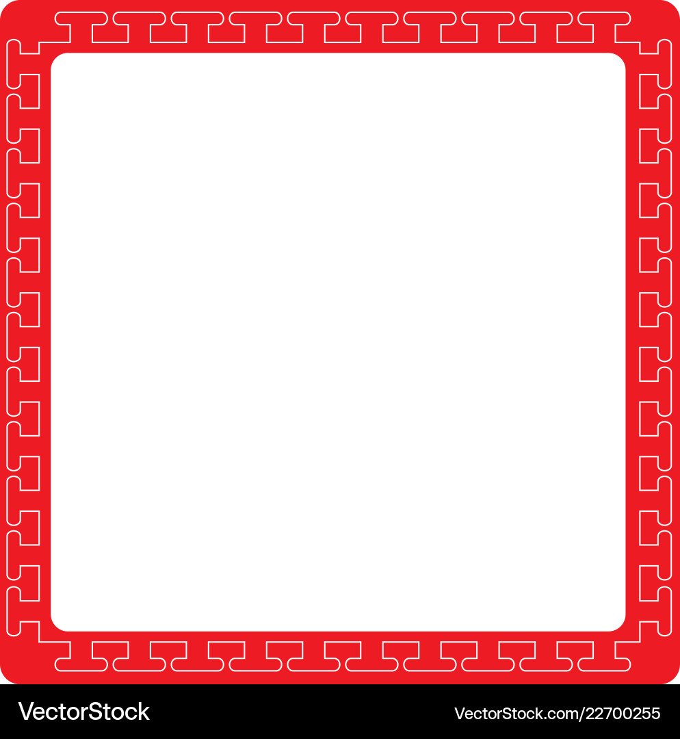 Asian style border Royalty Free Vector Image - VectorStock