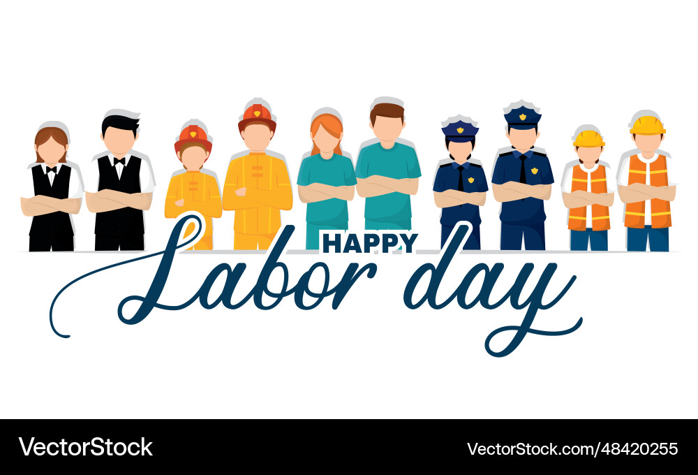 Different abstract characters with jobs Royalty Free Vector