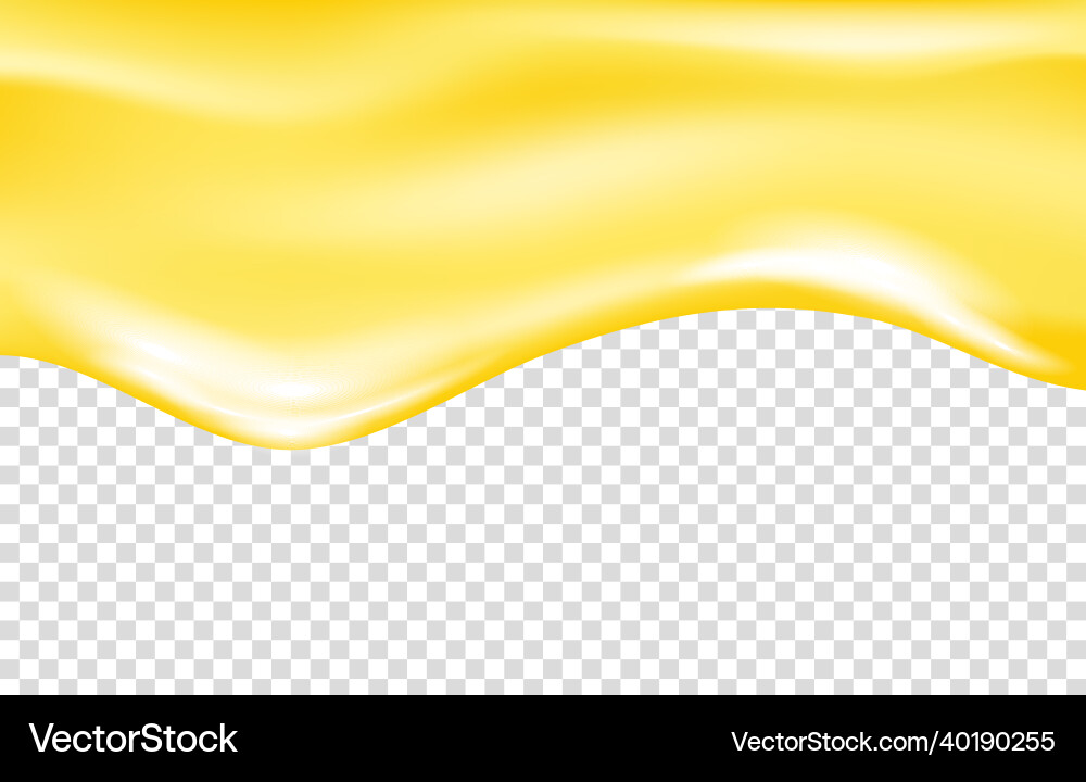 Dripping honey drip yellow syrup caramel jam Vector Image
