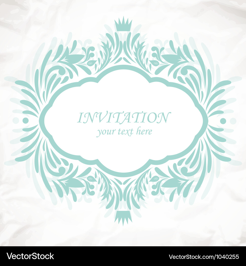 Frame on old paper background Royalty Free Vector Image
