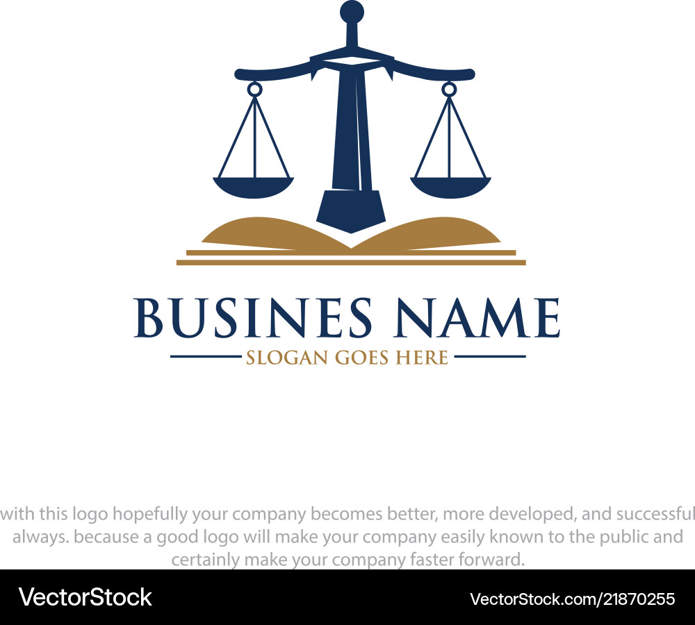 Law logo designs Royalty Free Vector Image - VectorStock