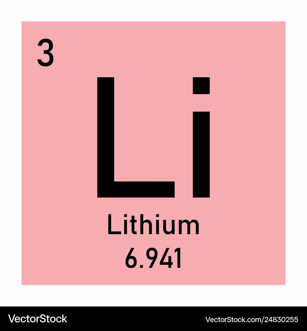 Lithium icon Royalty Free Vector Image - VectorStock