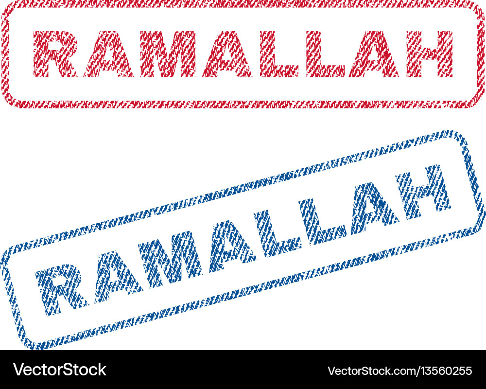 Ramallah textile stamps – Royalty-Free Vector | VectorStock