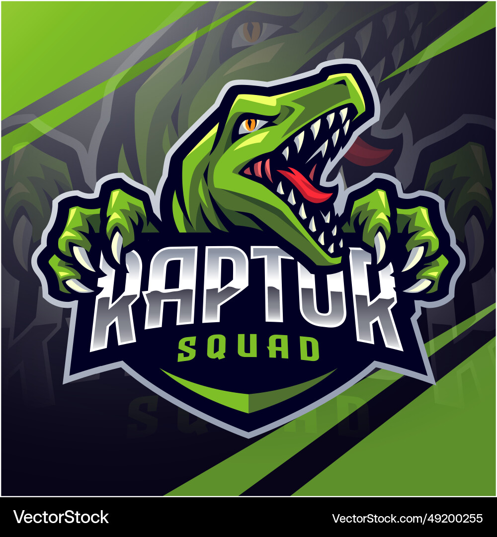 Raptors Mascot Logos Raptor Mascot Logo Design Exclusive Vector