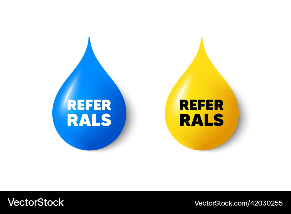 Referrals symbol referral program sign paint Vector Image