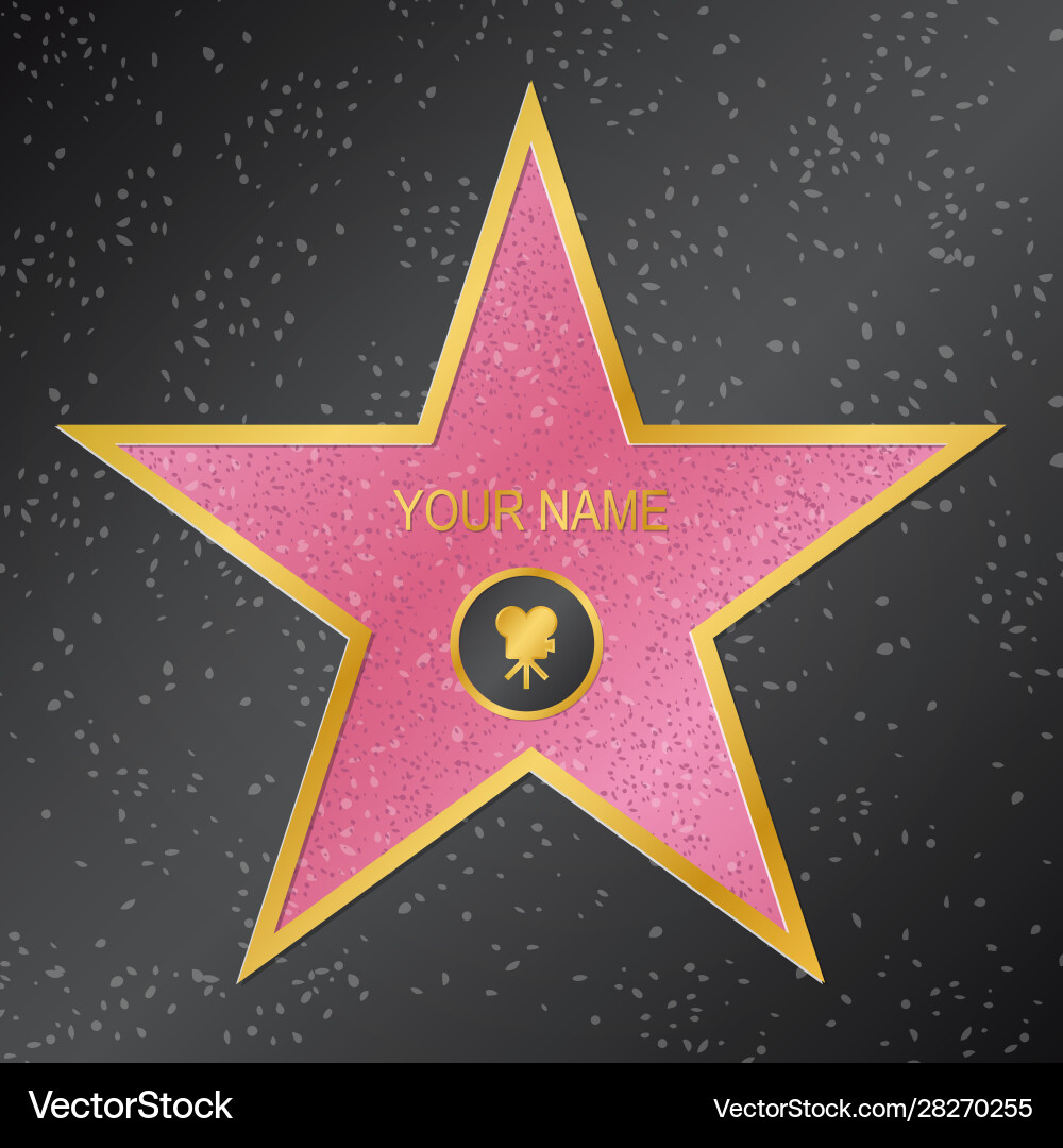 Walk fame star design Royalty Free Vector Image
