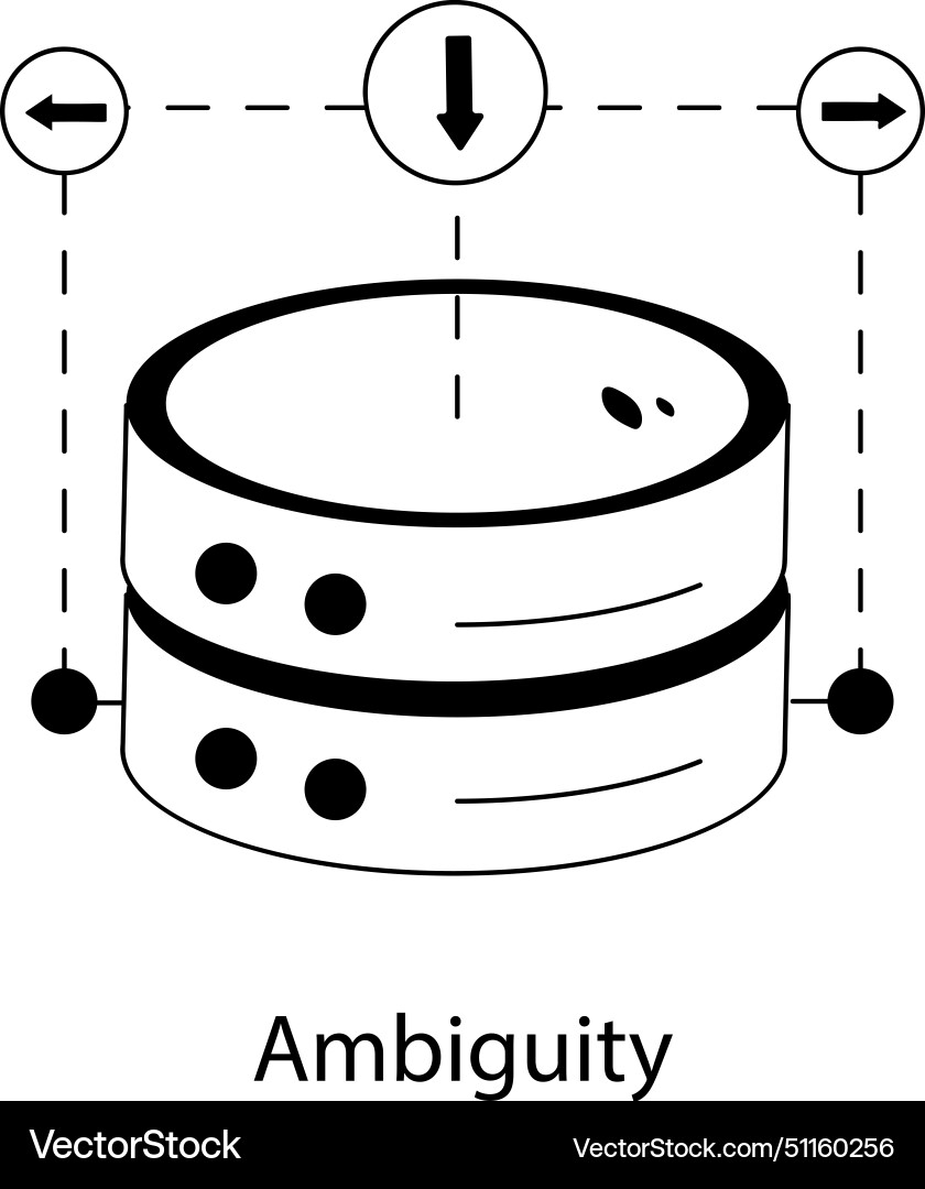 Ambiguity Royalty Free Vector Image - VectorStock