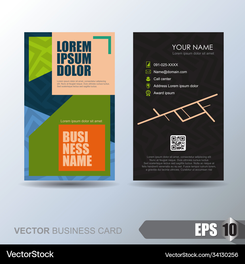 Business card 120 Royalty Free Vector Image - VectorStock