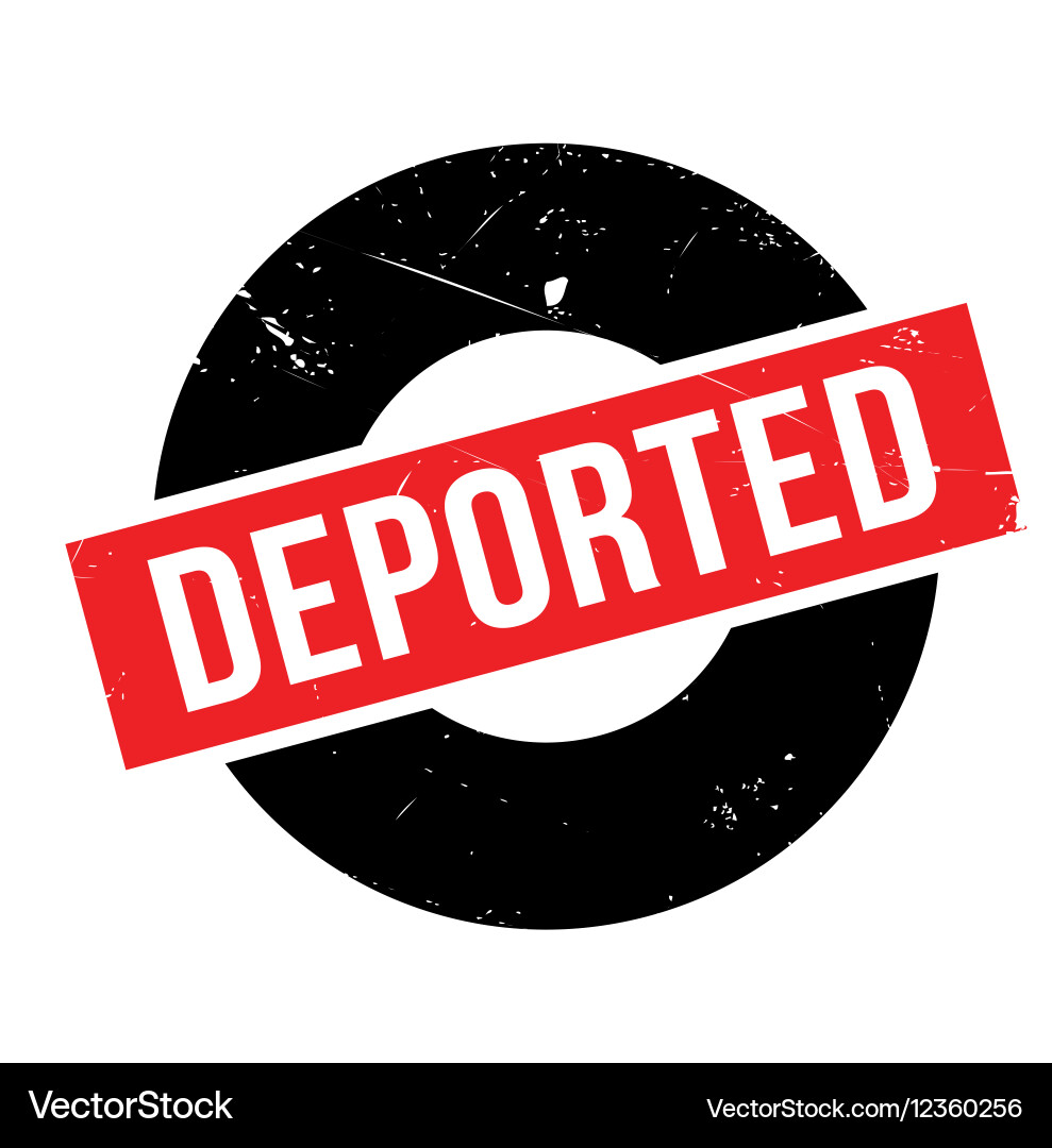 Deported rubber stamp Royalty Free Vector Image