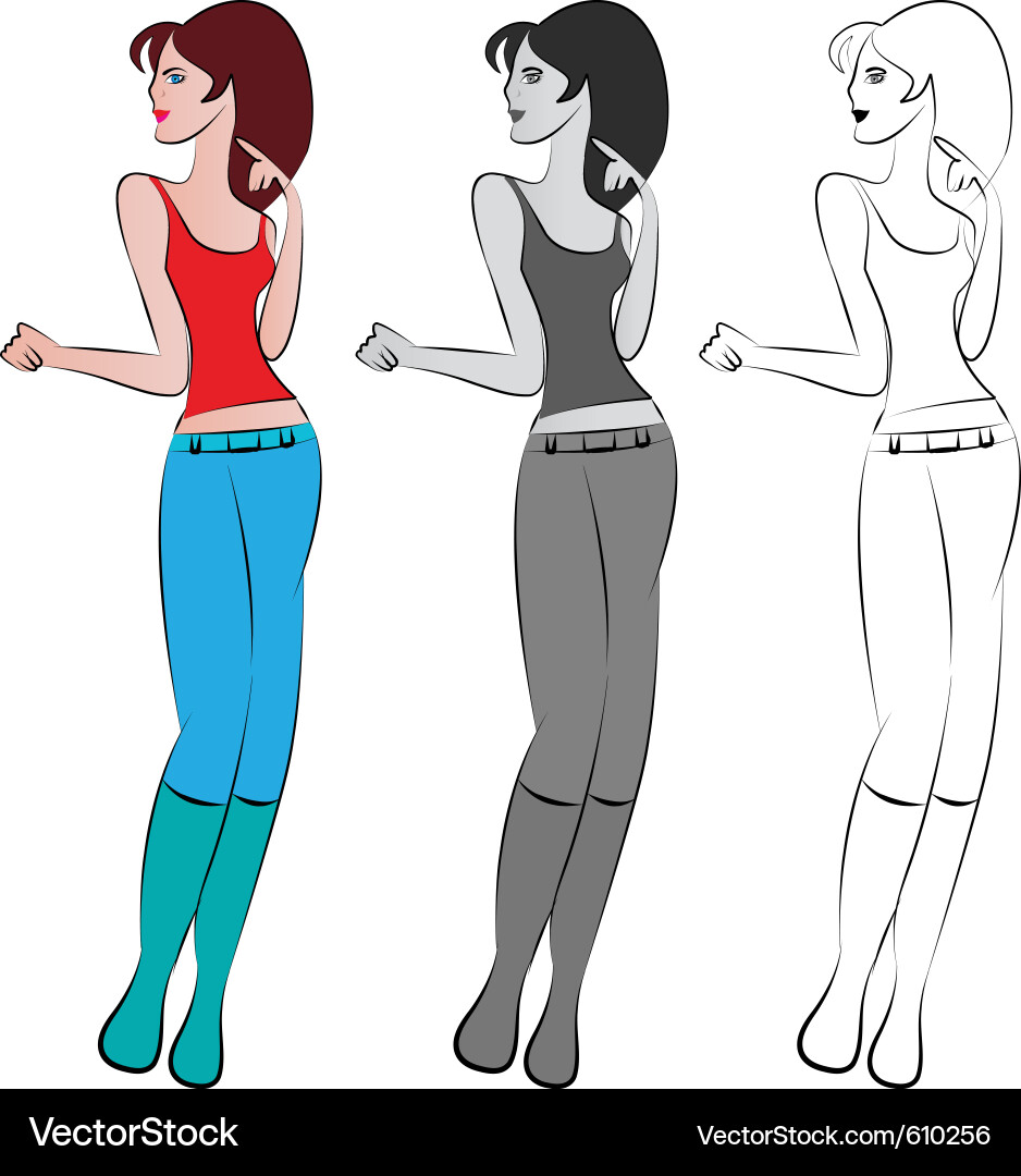 Girl Royalty Free Vector Image - VectorStock