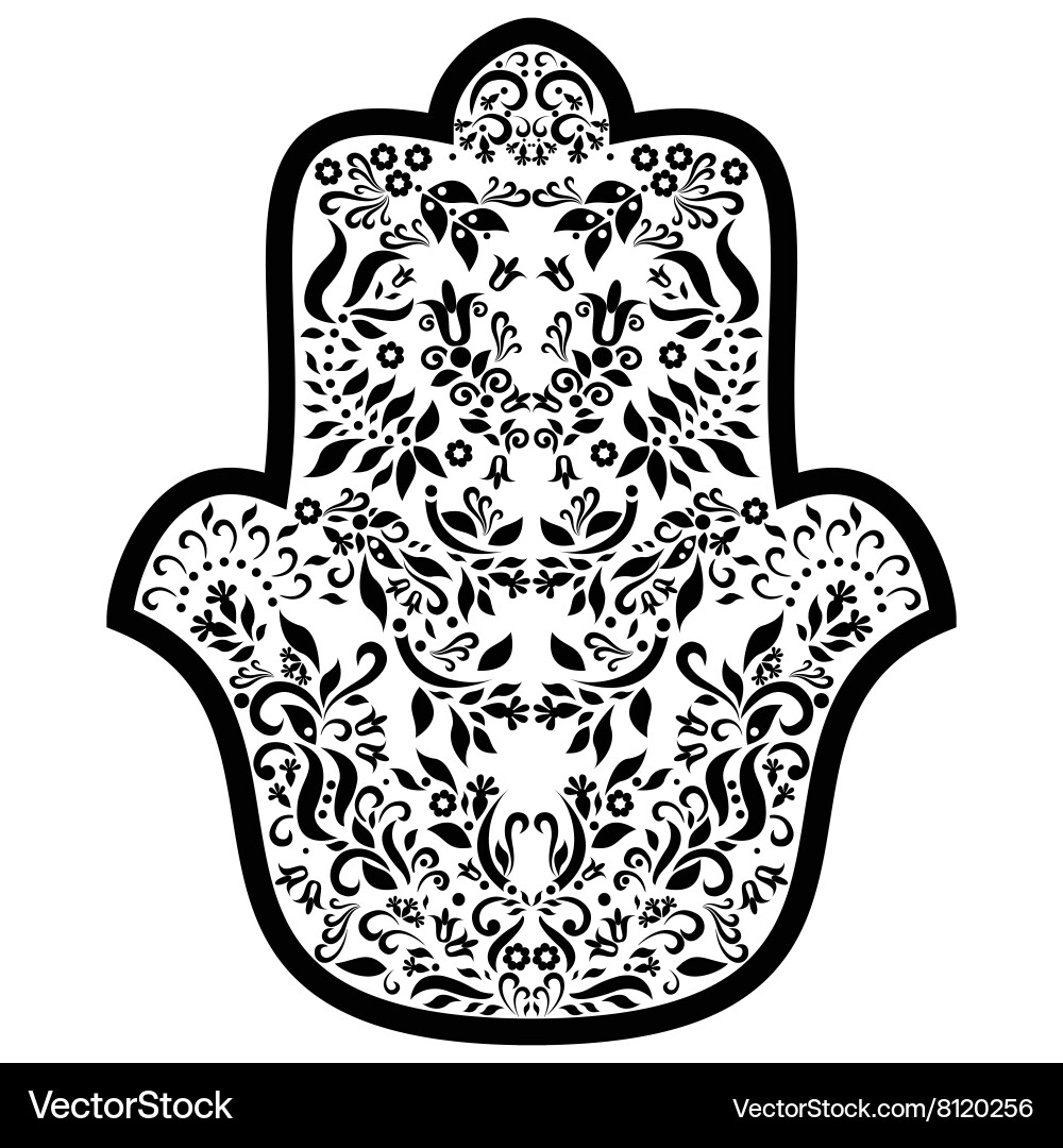 Hamsa hand Royalty Free Vector Image - VectorStock