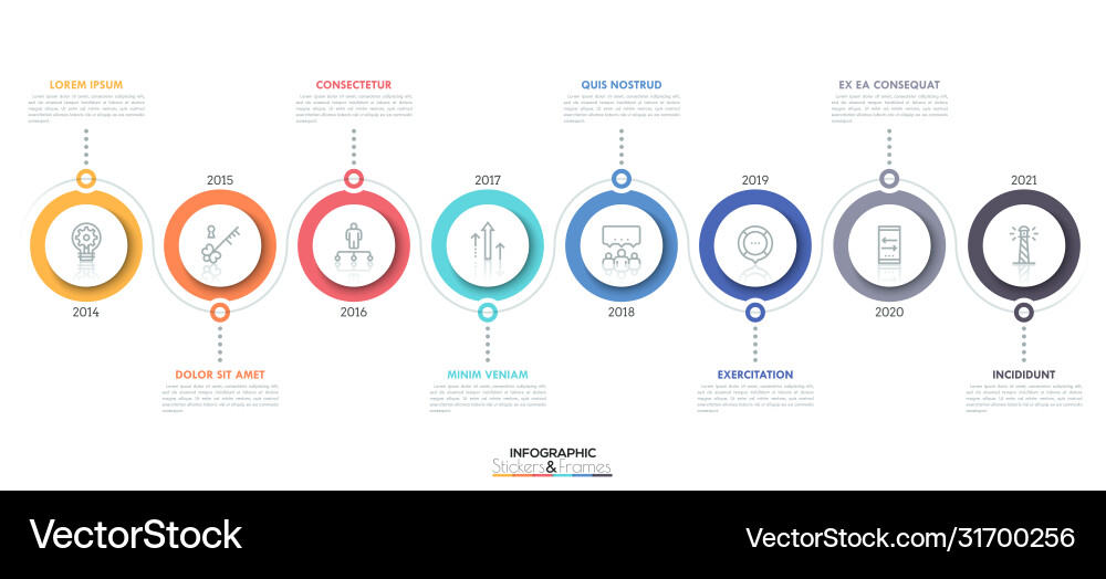 Modern creative infographic template Royalty Free Vector