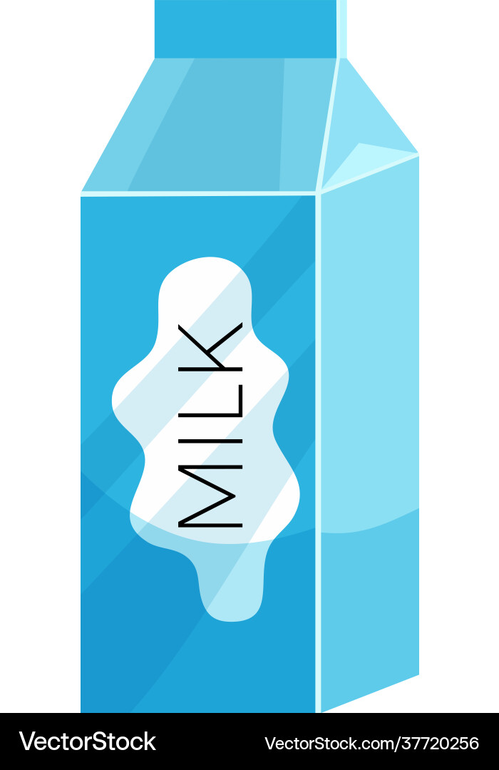 Pack of milk composition Royalty Free Vector Image