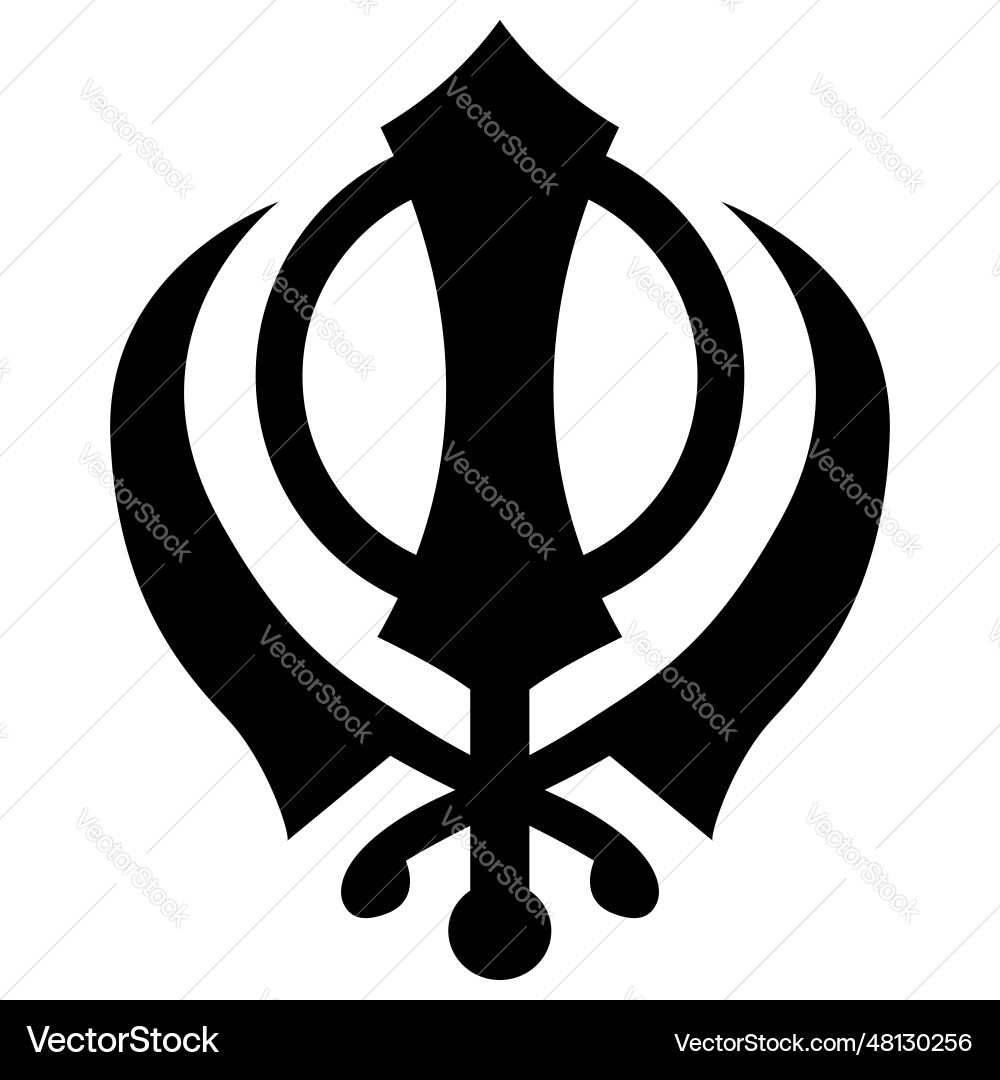 Sikh symbol Royalty Free Vector Image - VectorStock