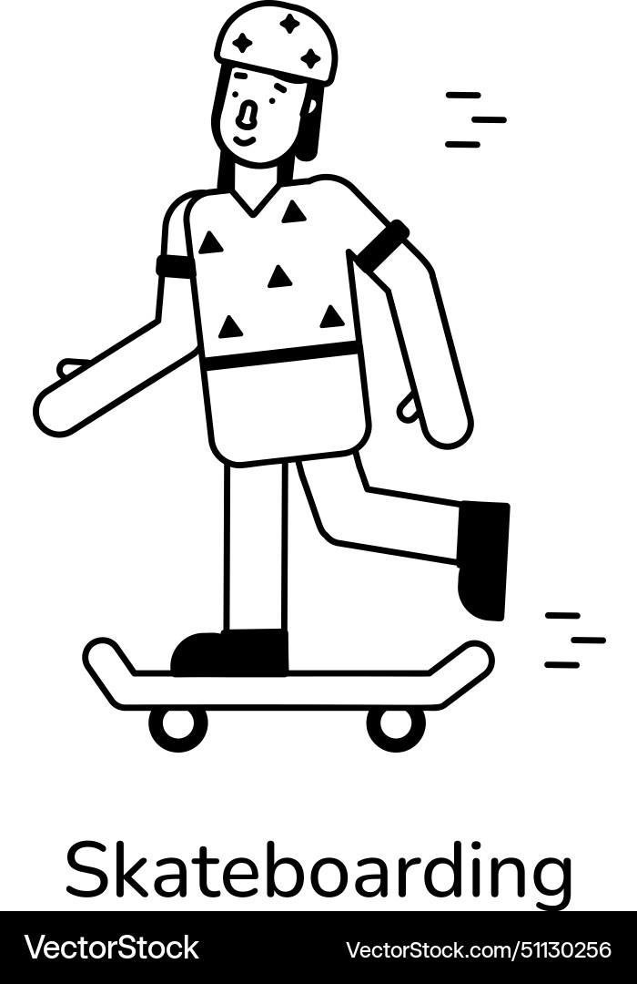 Skateboarding Royalty Free Vector Image - VectorStock