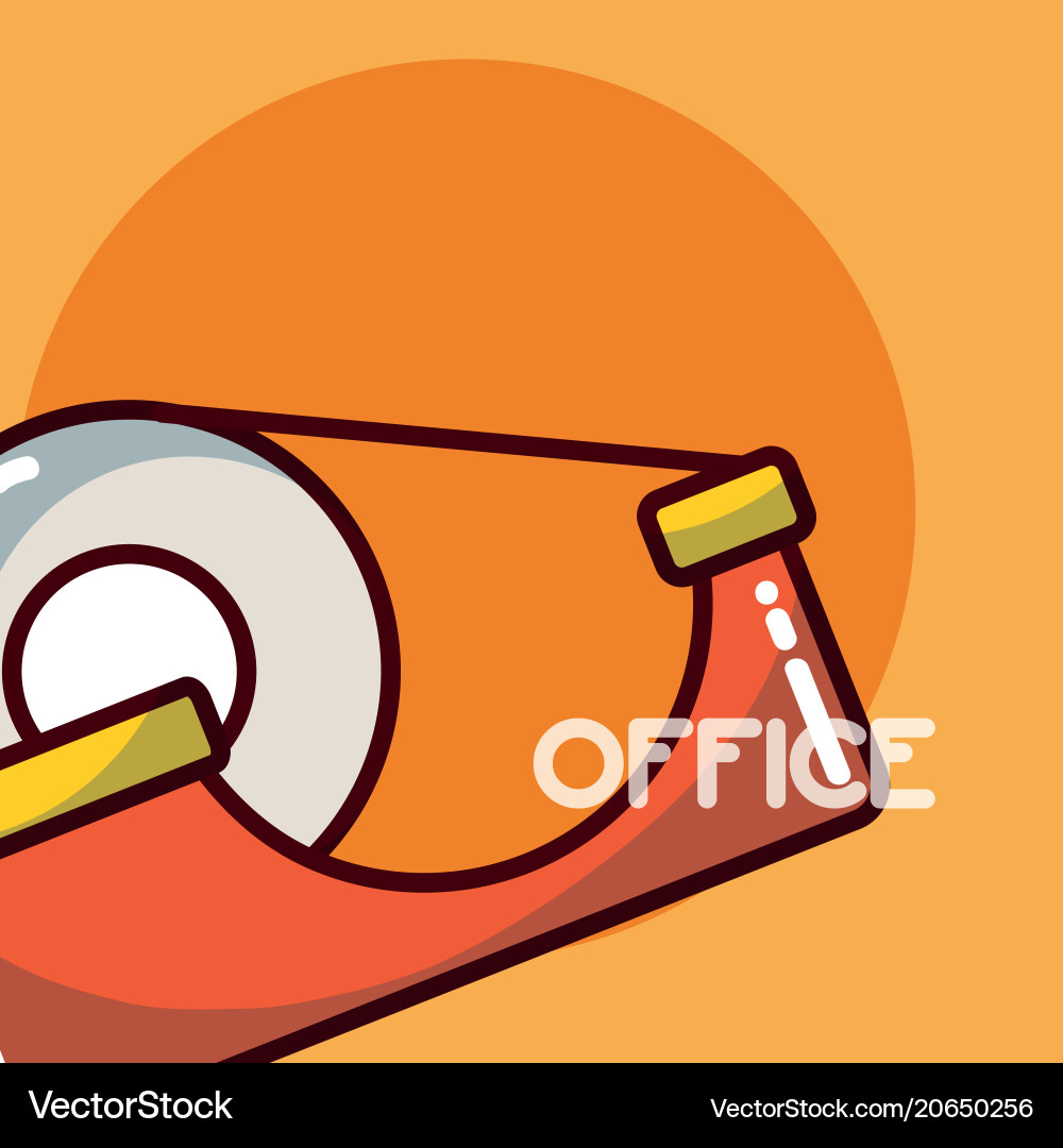 Tape office element Royalty Free Vector Image - VectorStock