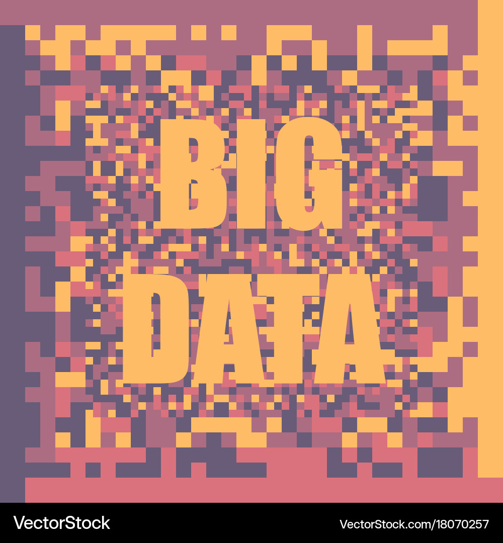 Big data concept background Royalty Free Vector Image