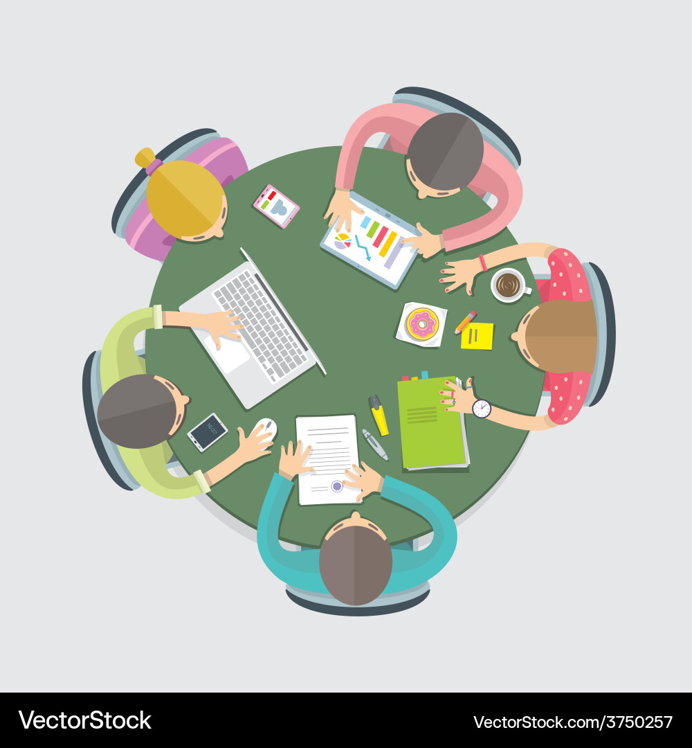 Business meeting Royalty Free Vector Image - VectorStock