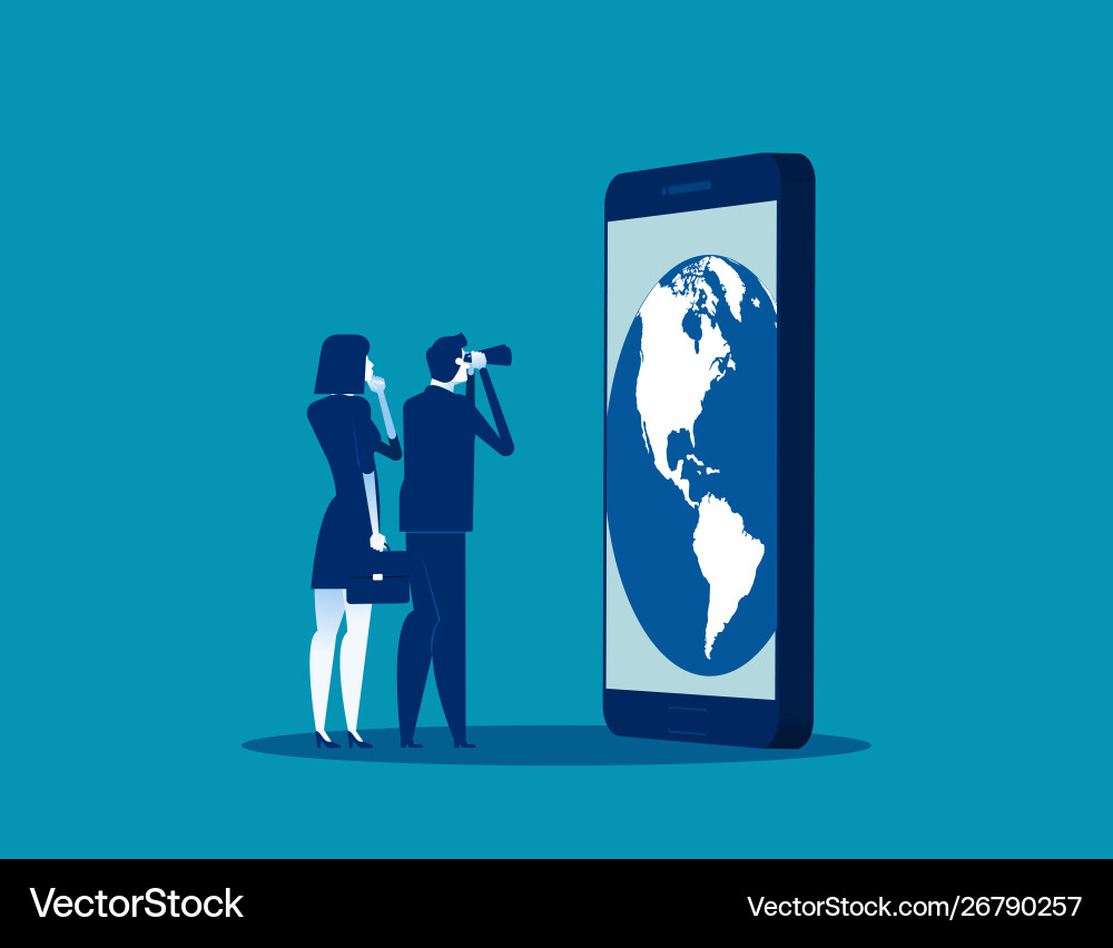 Business team education for to global Royalty Free Vector
