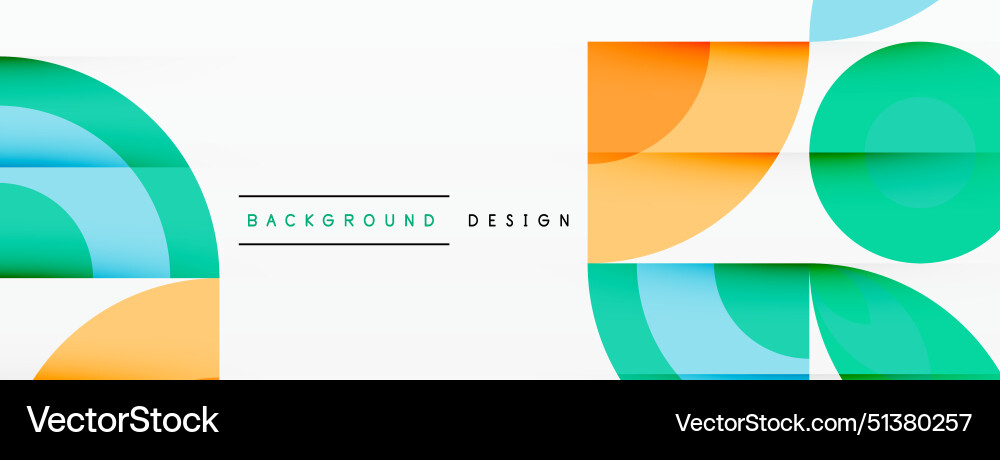 Circles and petals geometric beautiful abstract Vector Image