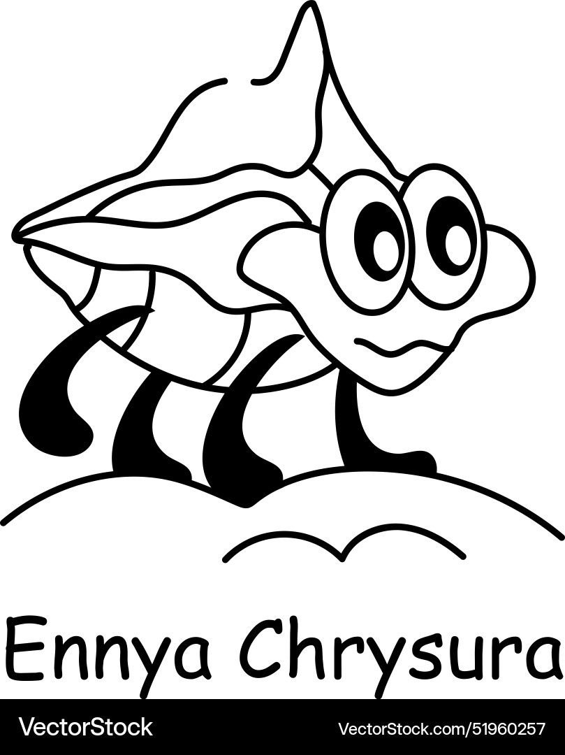 Ennya chrysura Royalty Free Vector Image - VectorStock
