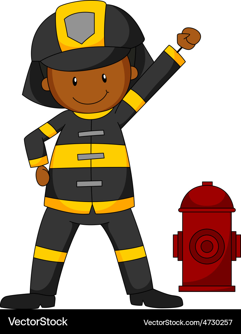 Fireman Royalty Free Vector Image - VectorStock
