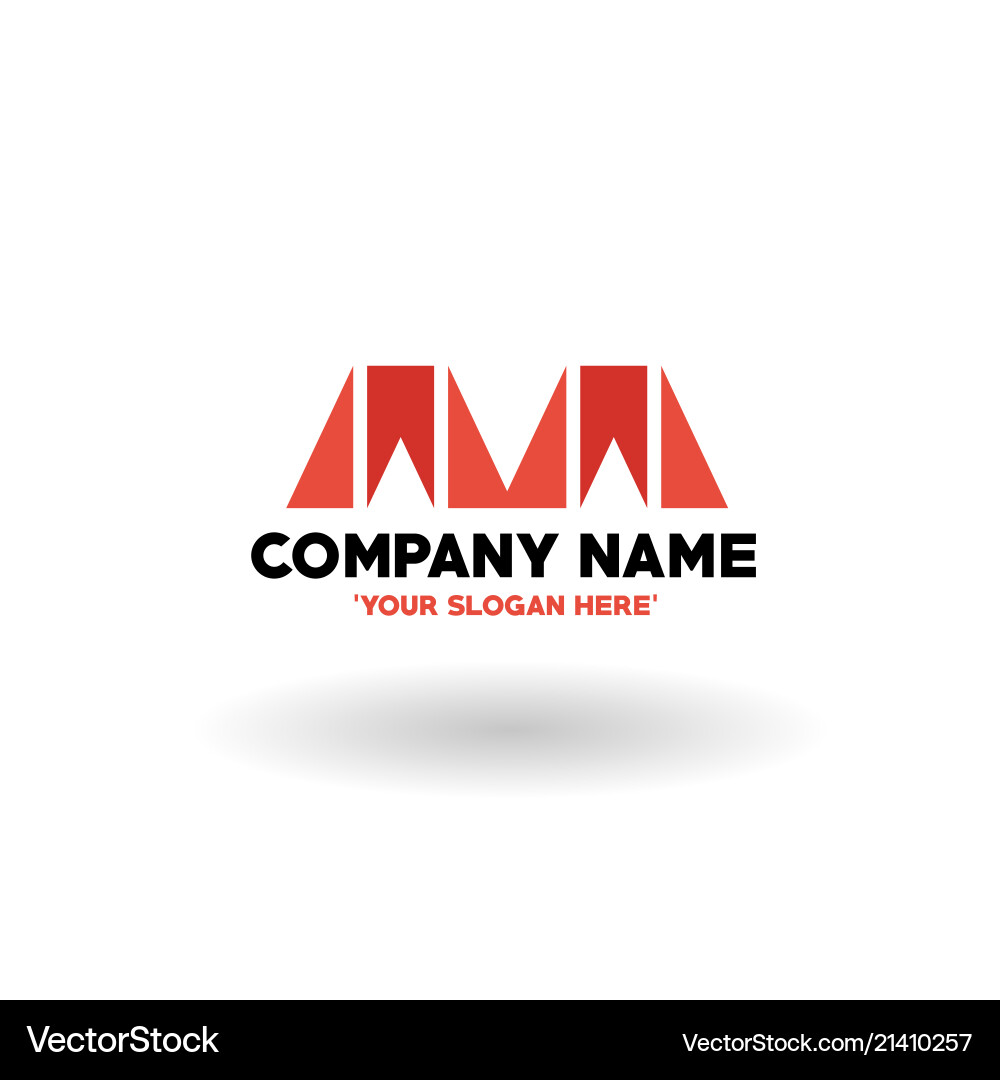 Letter M Logo - Modern Minimalist Royalty Free Vector Image