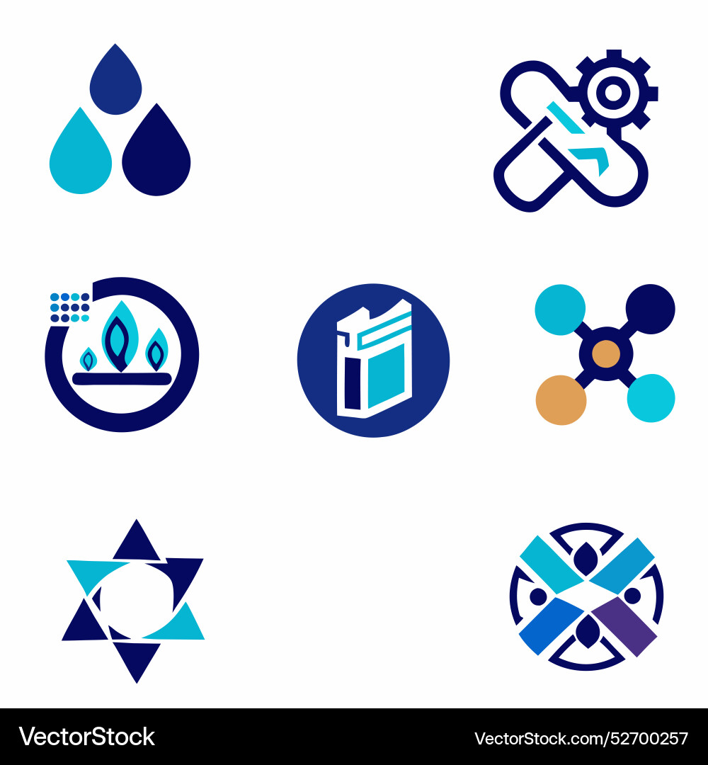 Logo elements design Royalty Free Vector Image