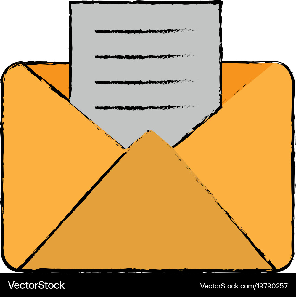 Mail envelope isolated icon Royalty Free Vector Image