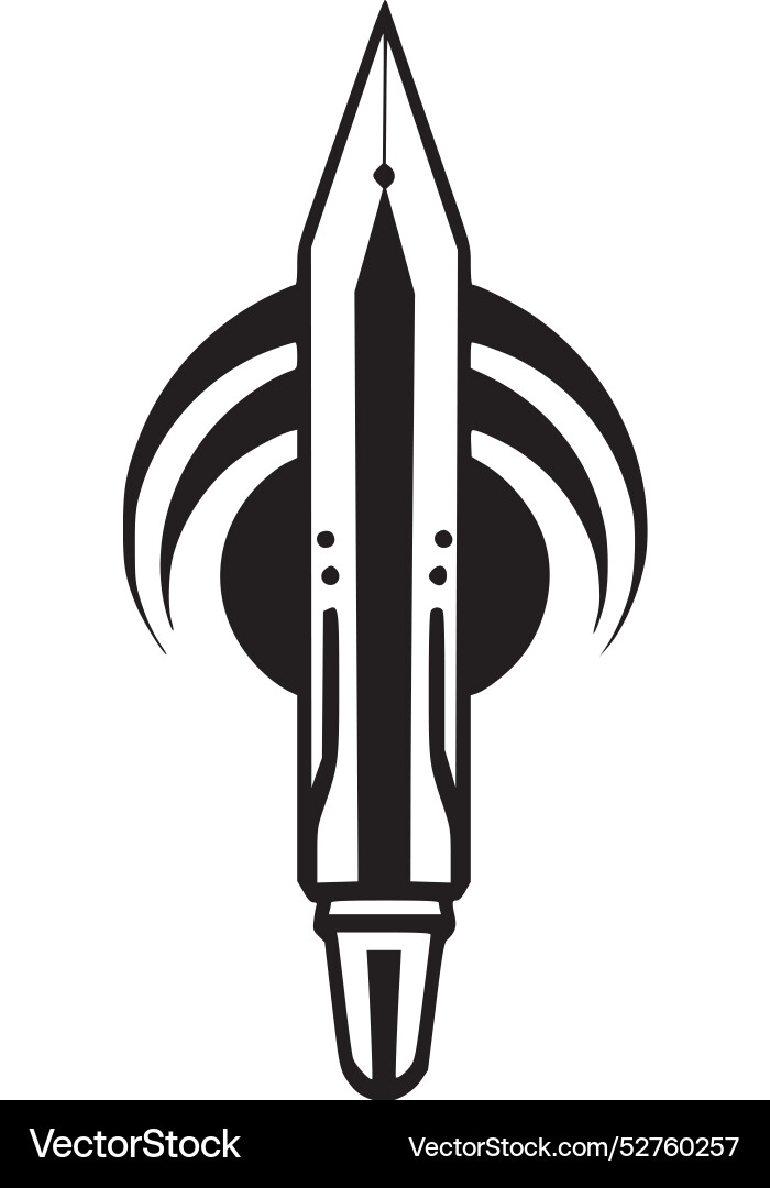 Pen - minimalist and simple silhouette Royalty Free Vector