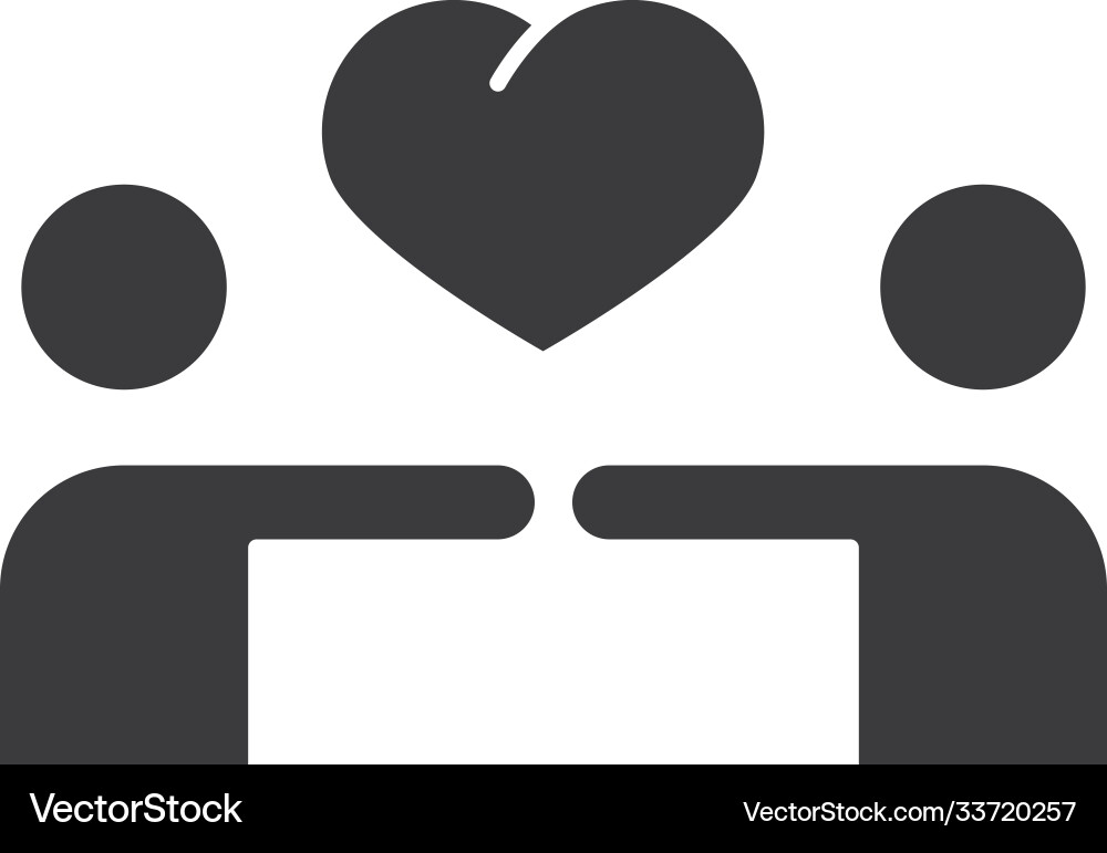 People together love heart community Royalty Free Vector