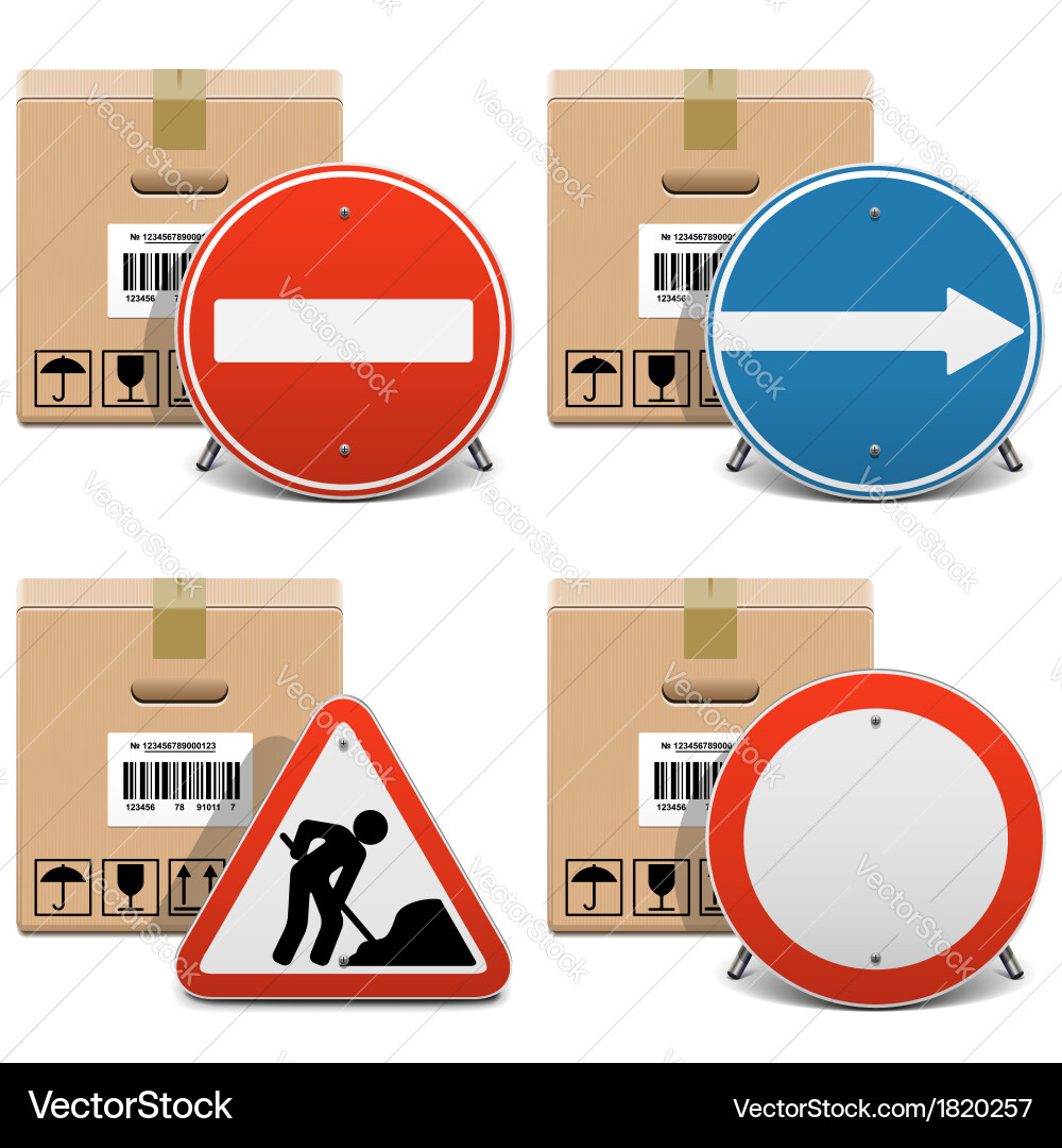 Shipment icons set 23 Royalty Free Vector Image