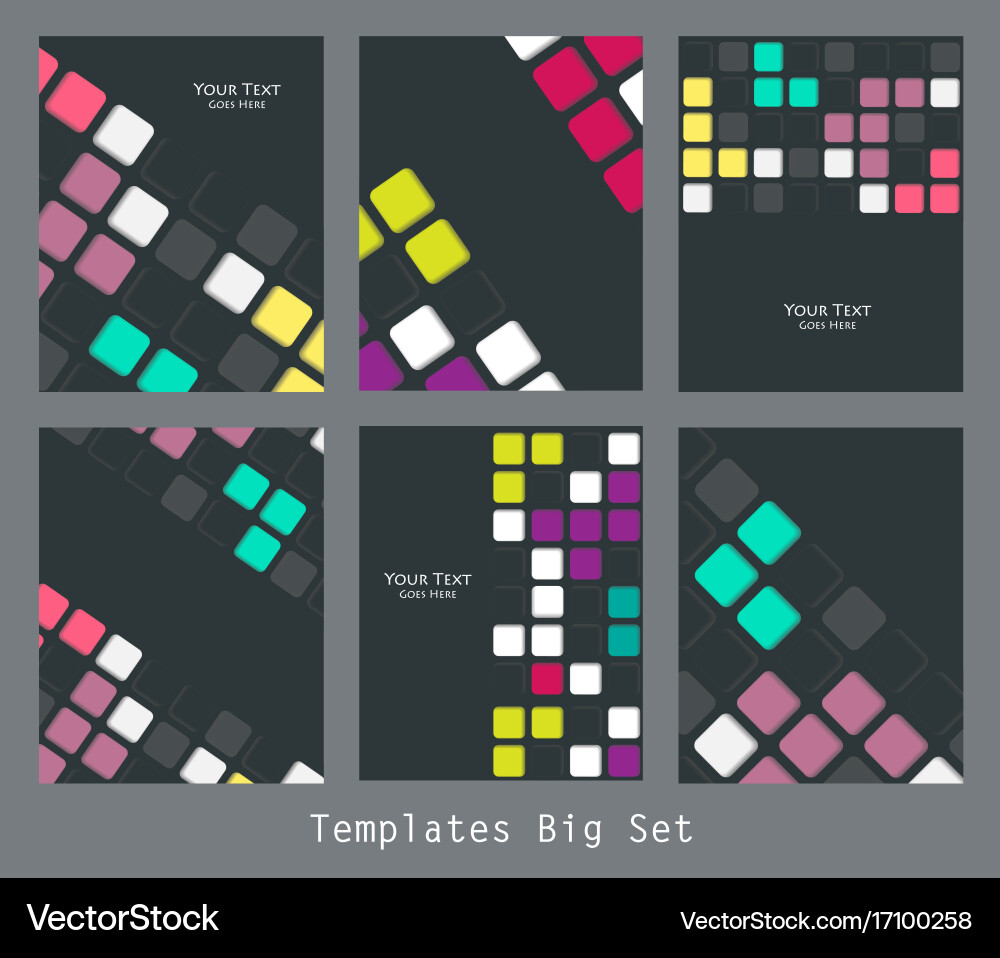 Backgrounds set Royalty Free Vector Image - VectorStock