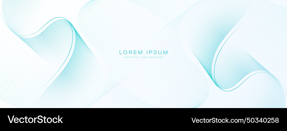 Blue Wavy Abstract Background Royalty Free Vector Image