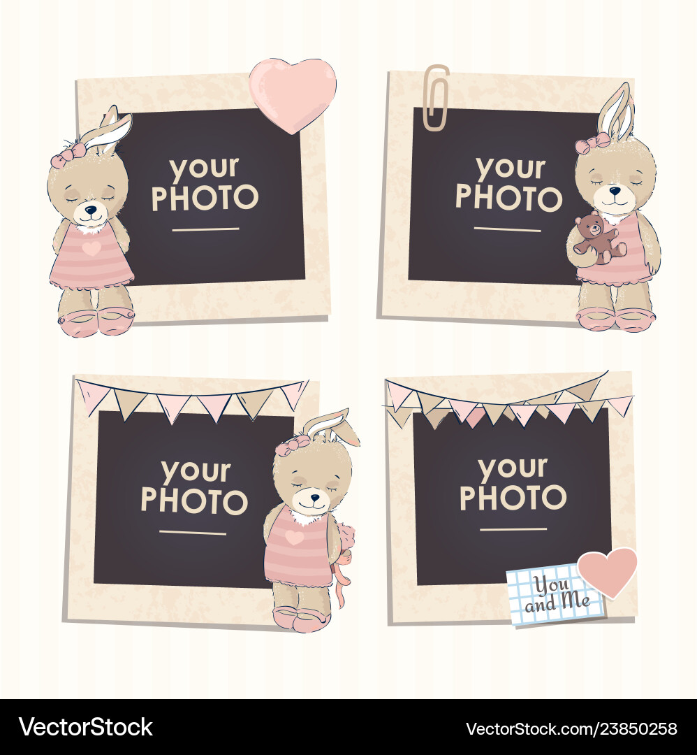 Collage photo frame Royalty Free Vector Image - VectorStock