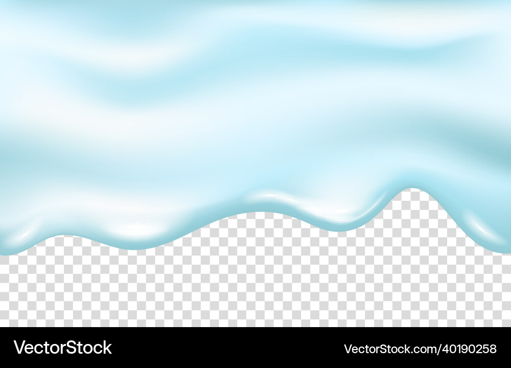 Dripping water isolated on transparent background Vector Image