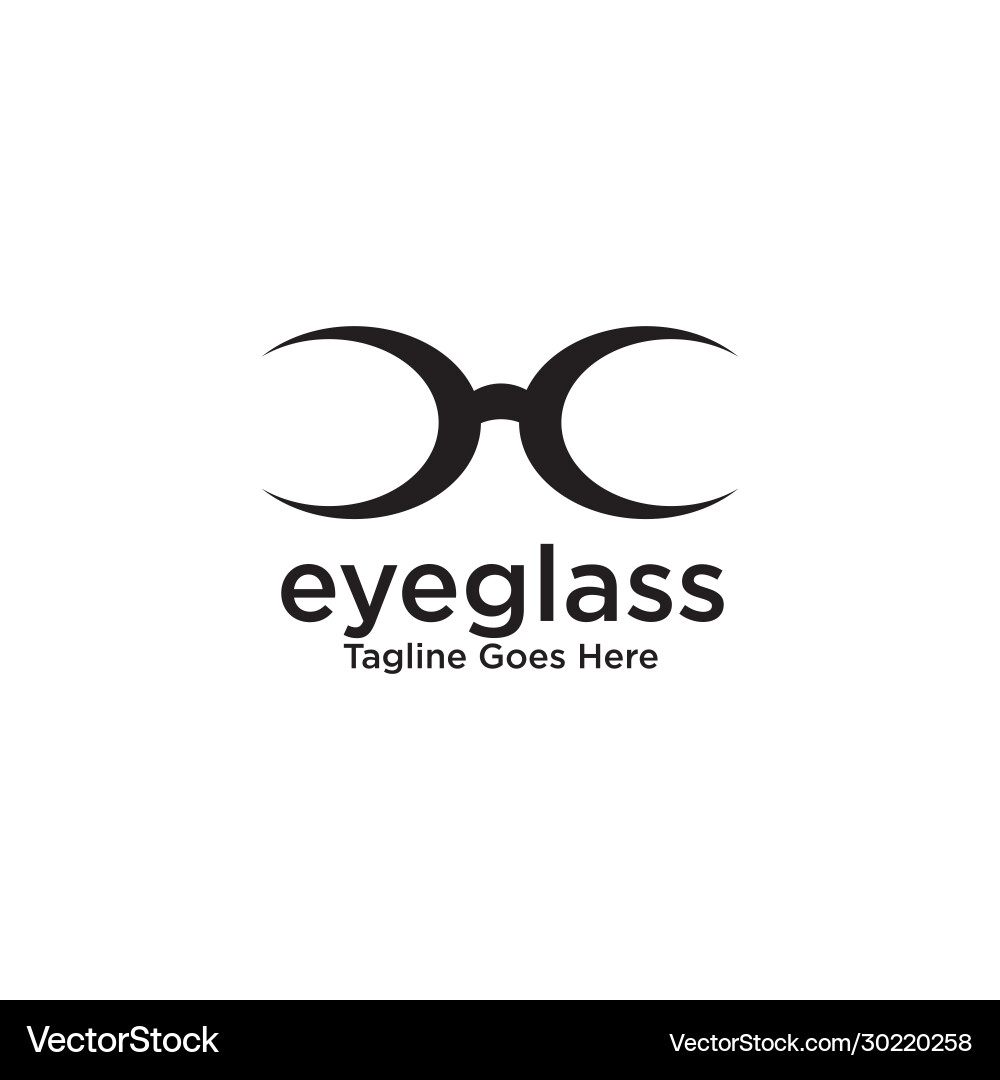 Optical Logo Design Premium Vector | Simple Glasses Logo Design Vector