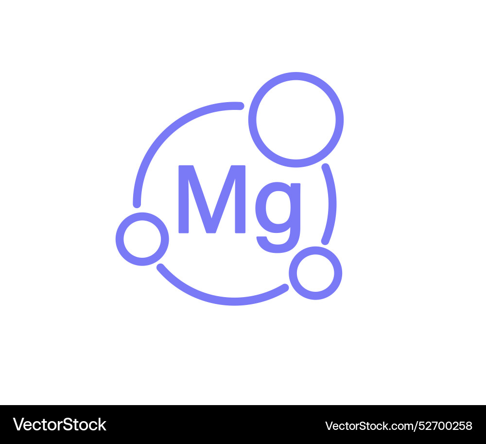 Magnesium minerals element icon supplement Vector Image