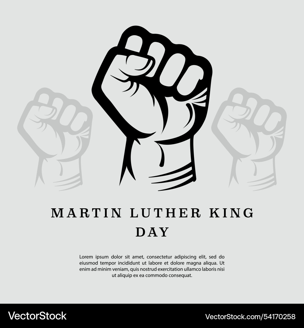 Martin luther king jr day Royalty Free Vector Image