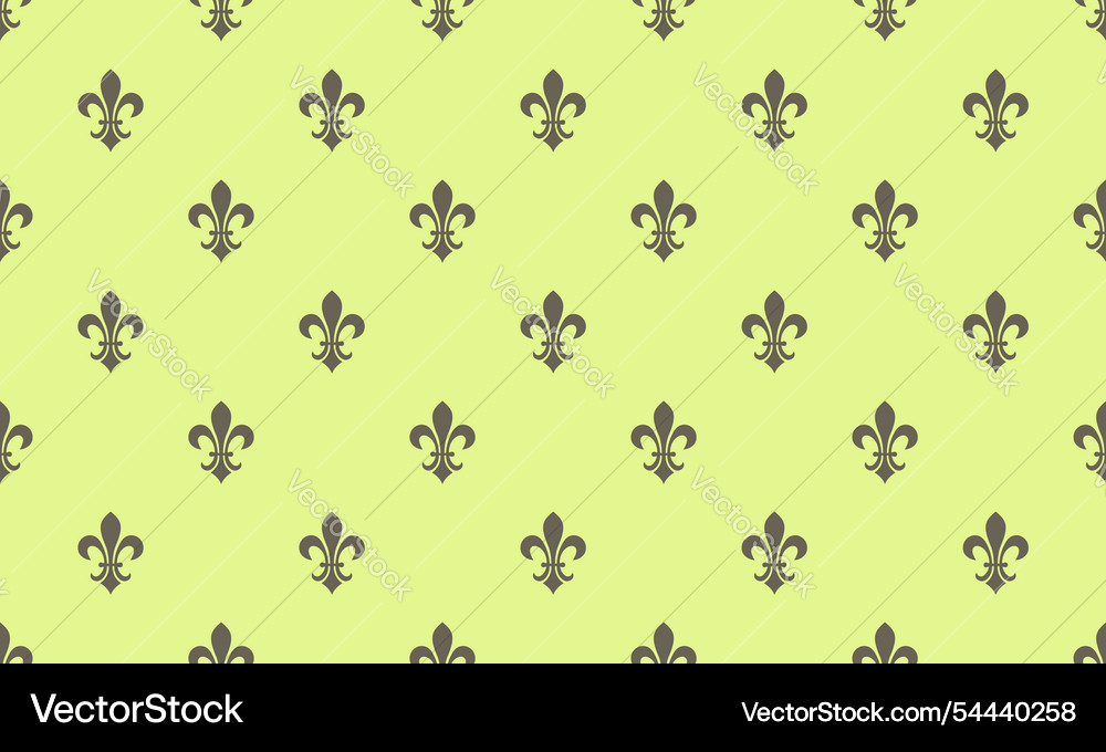 Pattern on vip stencil lilly rococo of style rich Vector Image