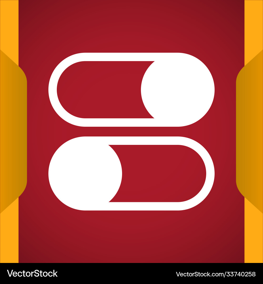 Slider icon for web and mobile Royalty Free Vector Image