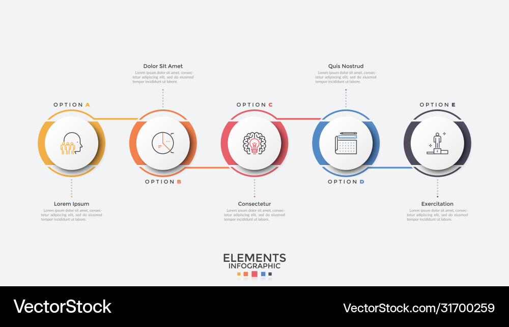 Creative infographic template Royalty Free Vector Image